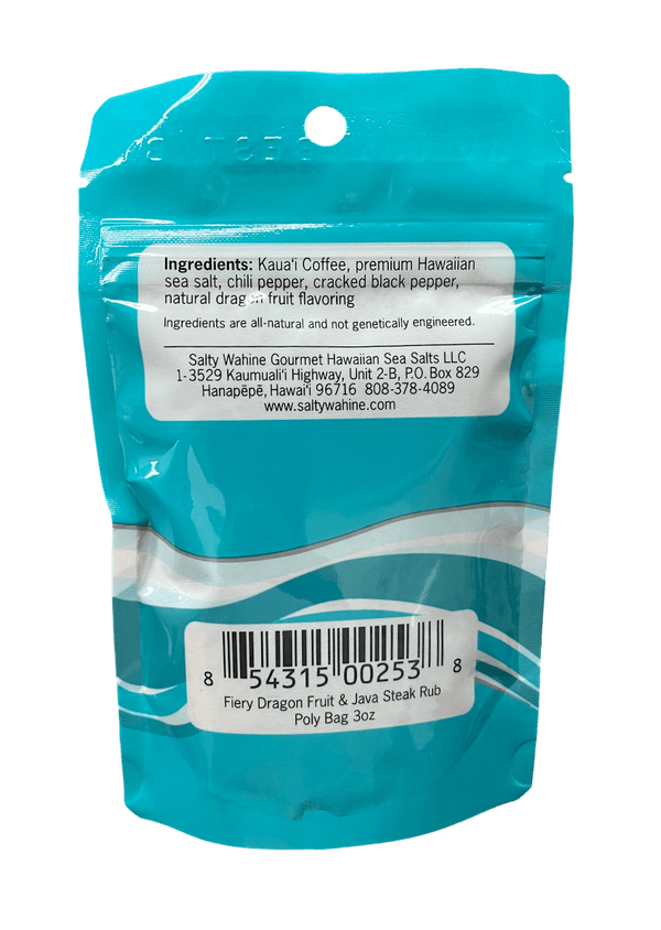 Hawaiian Fiery Dragon Fruit & Java Steak Rub | Salty Wahine | Kauai HI ...